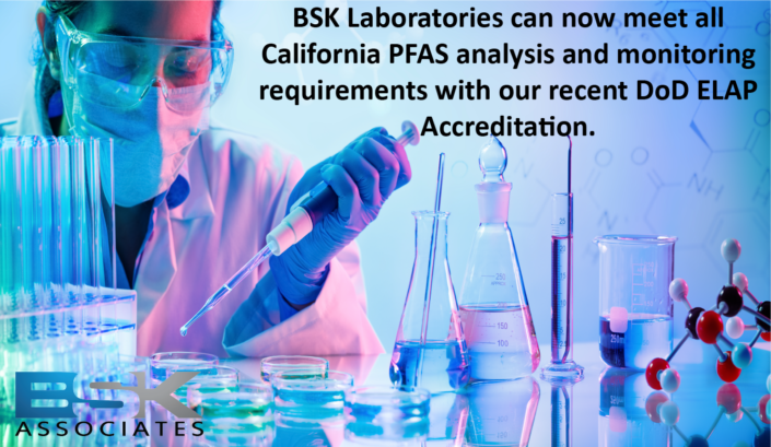 BSK DoD ELAP Certified for PFAS - BSK Associates